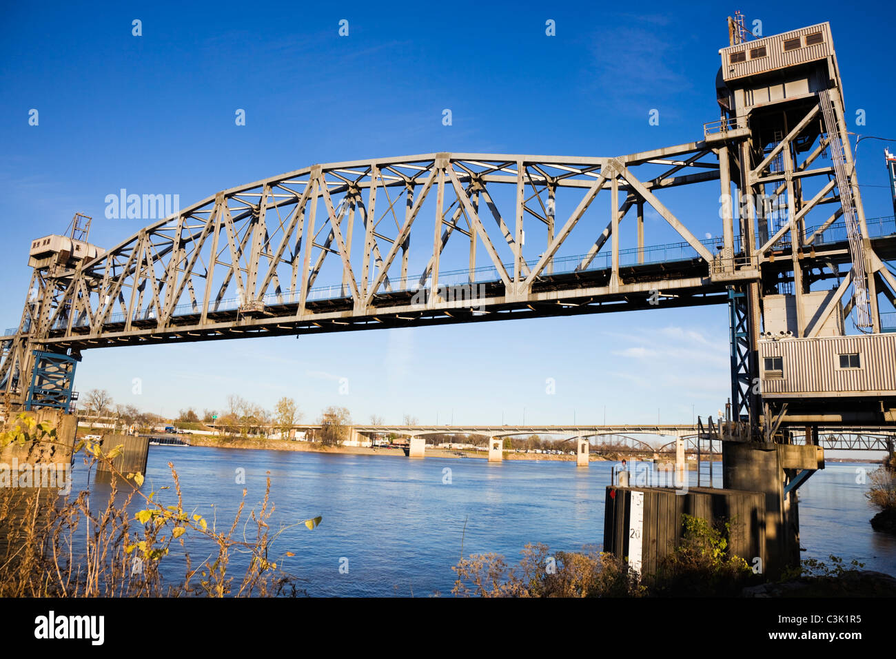 Pedestrian Bridge in Little Rock Stock Photo - Alamy