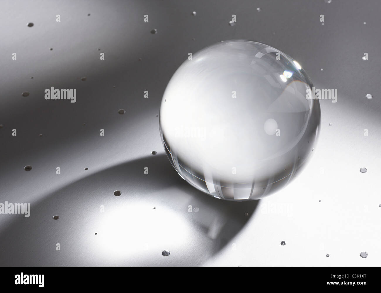 Glass ball, close up Stock Photo - Alamy