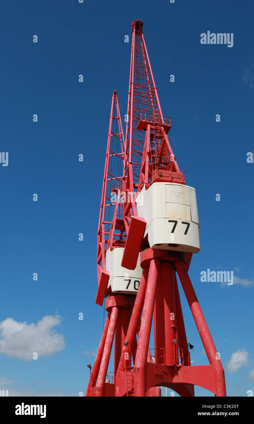 Crane at Avonmouth docks, Bristol, UK Stock Photo - Alamy