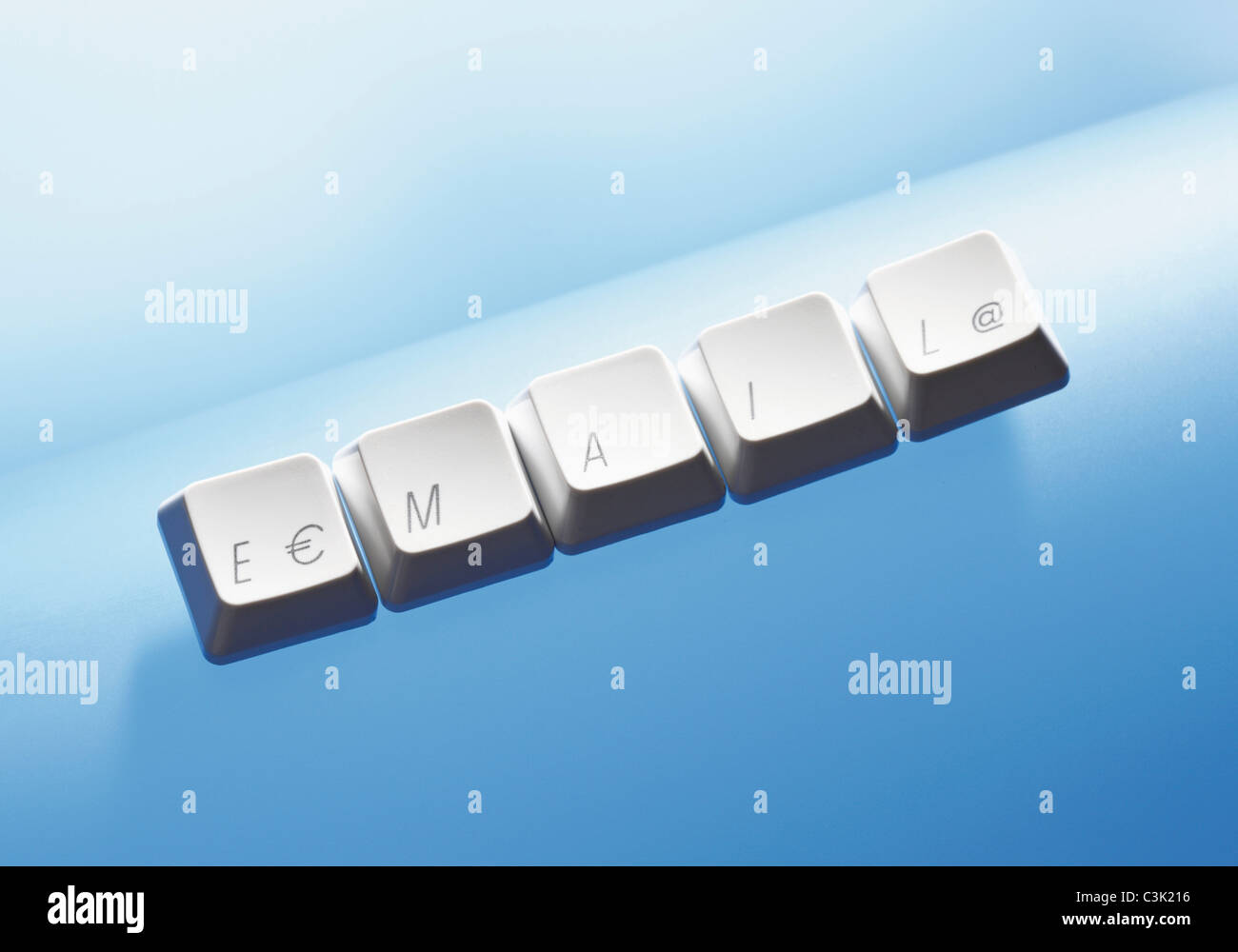 Keyboard keys forming a word email, close up Stock Photo - Alamy