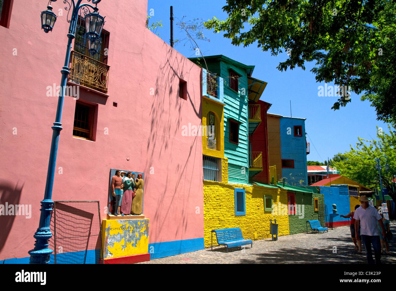 Colorful Buildings In The La Boca Area Of Buenos Aires Argentina Stock colorful-buildings-in-the-la-boca-area-of-buenos-aires-argentina-stock