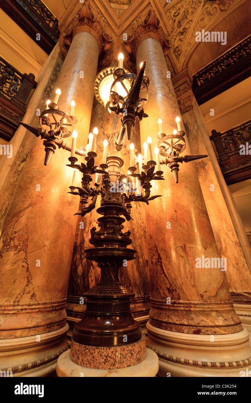 The ornate lighting of the Opera Garnier, Paris, France Stock Photo - Alamy