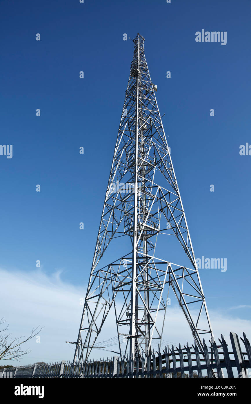 A radio and tv communication mast in Norfolk, UK Stock Photo - Alamy