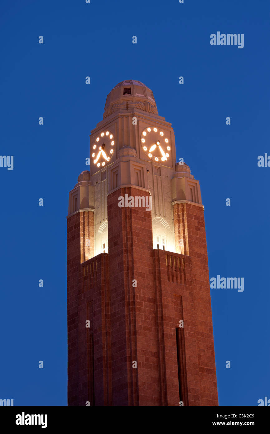 Helsinki - Clock Tower Stock Photo - Alamy