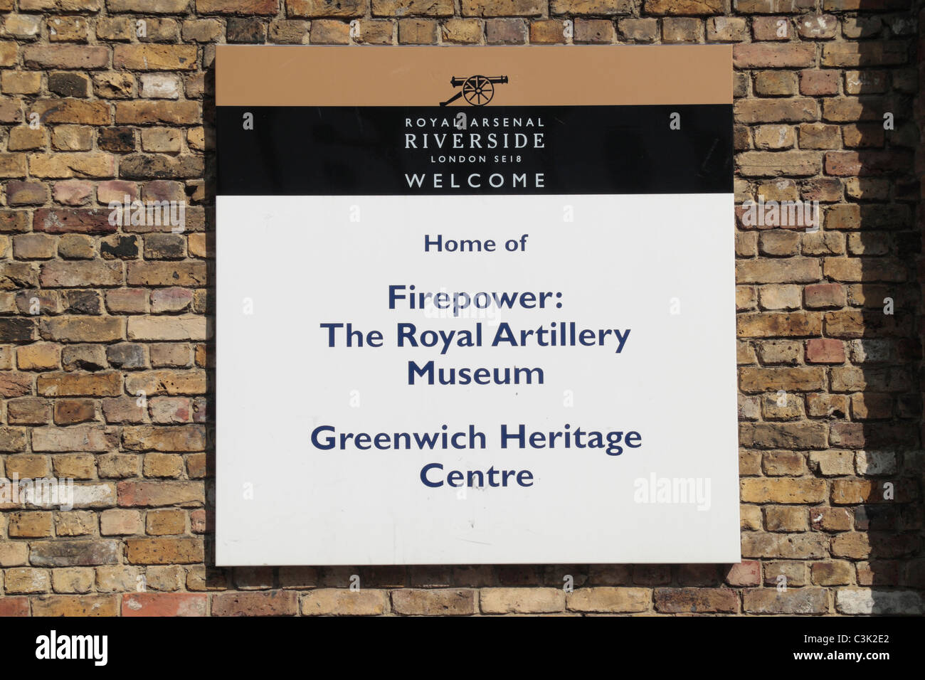 Sign for the Firepower, The Royal Artillery Museum and Greenwich ...
