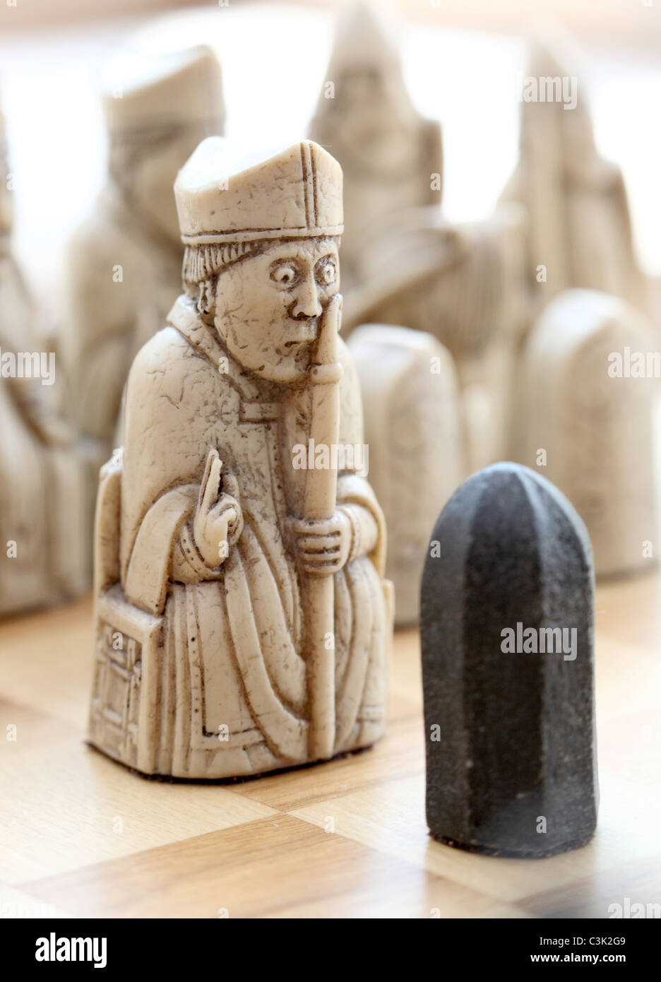 Isle lewis chess piece hi-res stock photography and images - Alamy