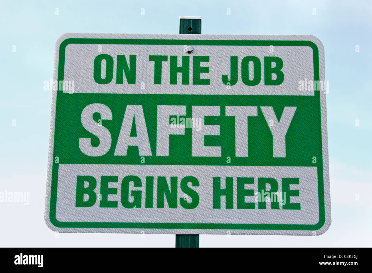 Safety begins here sign Stock Photo - Alamy Safety begins here sign Stock Photo - Alamy