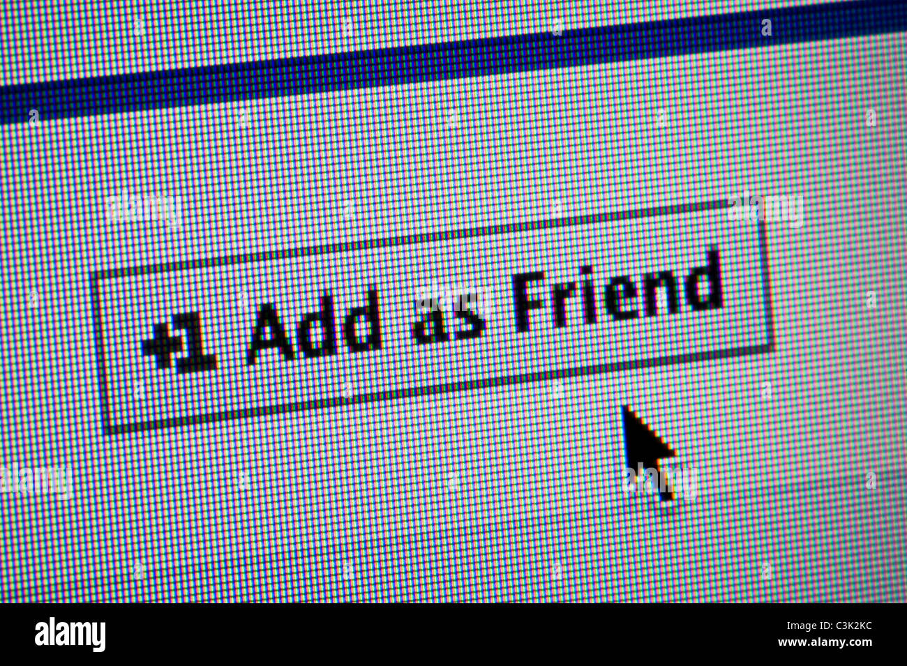 Facebook add friend button hi-res stock photography and images - Alamy