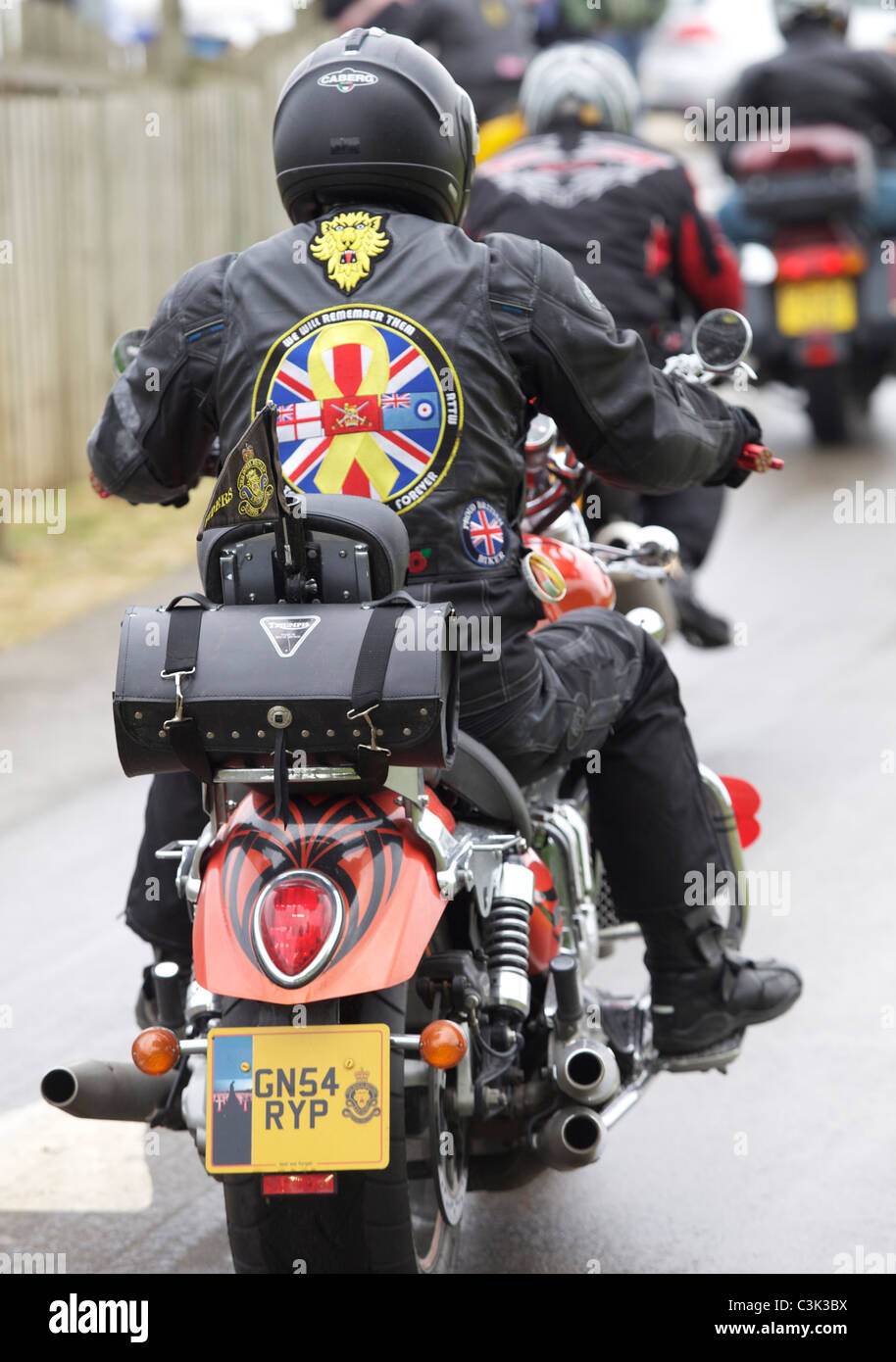 Royal British Legion Riders Branch motorcyclists attend a remembrance ...