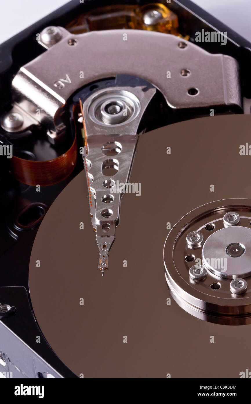 Close-up of a Hard Disk Drive Stock Photo - Alamy