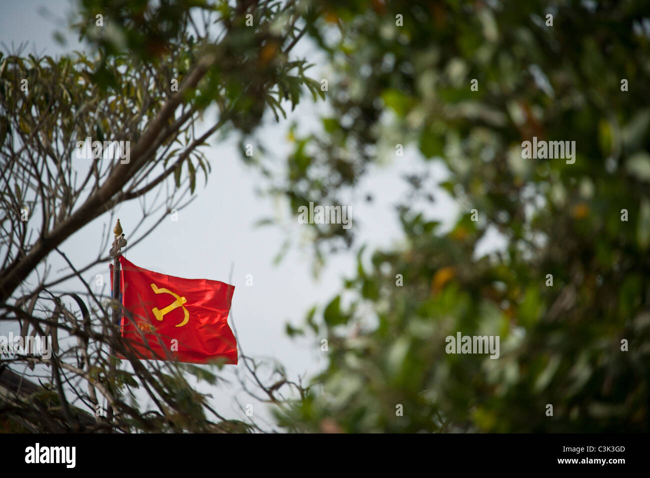 Communist flag waving hi-res stock photography and images - Alamy