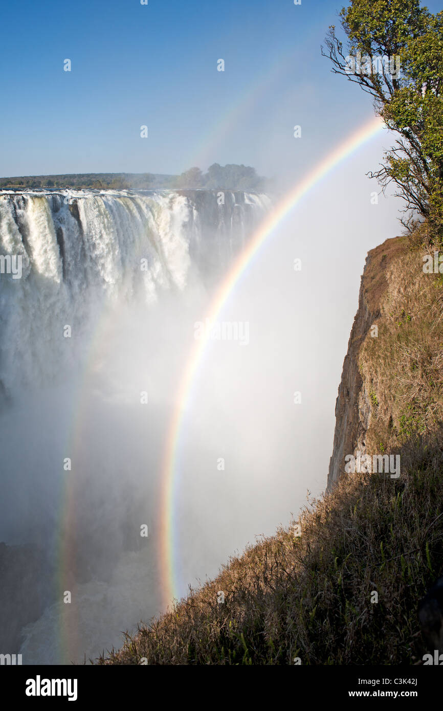 Victoria falls double rainbow High Resolution Stock Photography and ...
