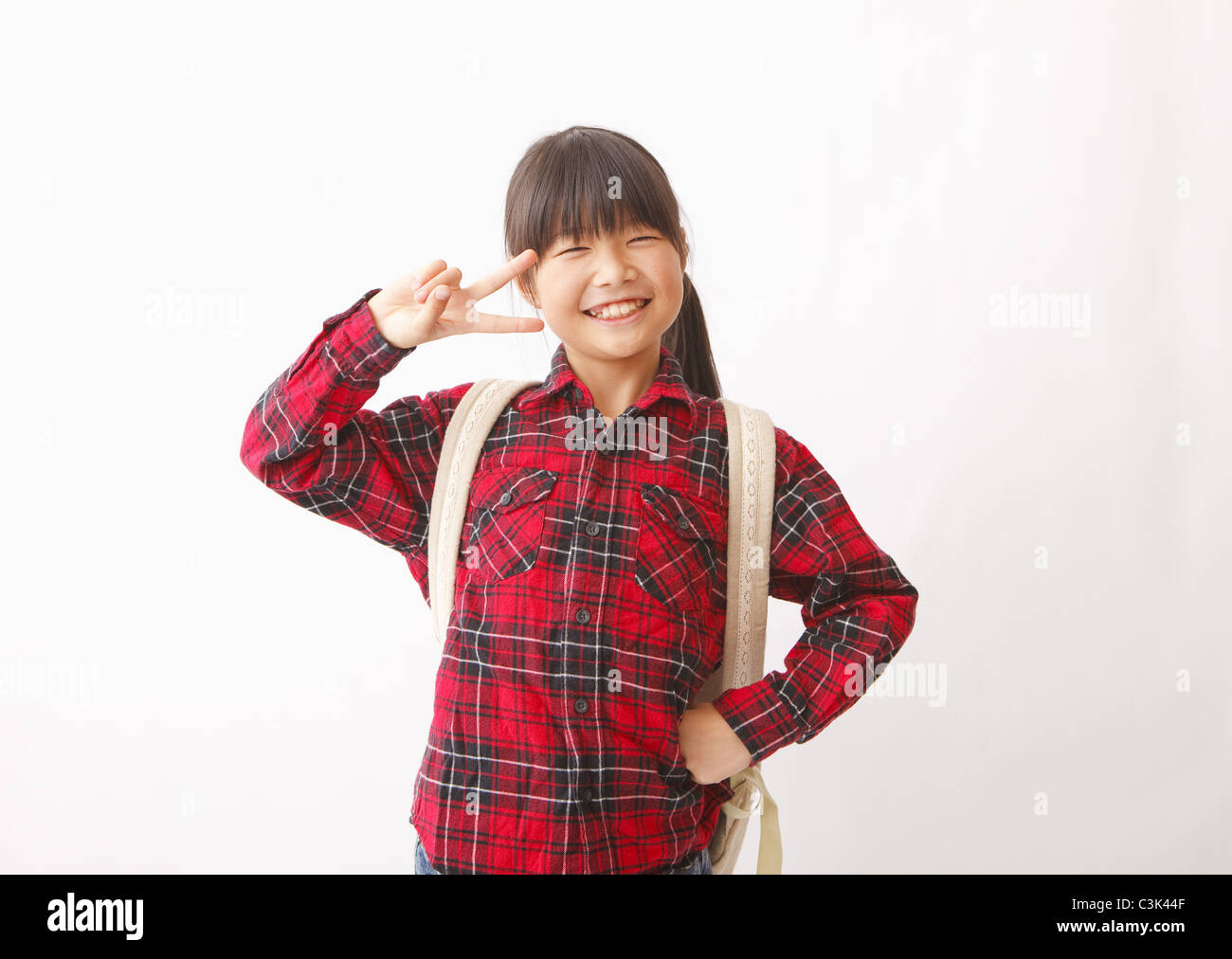 Girl going on excursion Stock Photo - Alamy