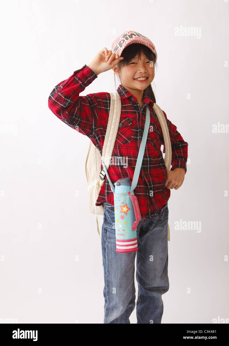 Girl going on excursion Stock Photo - Alamy
