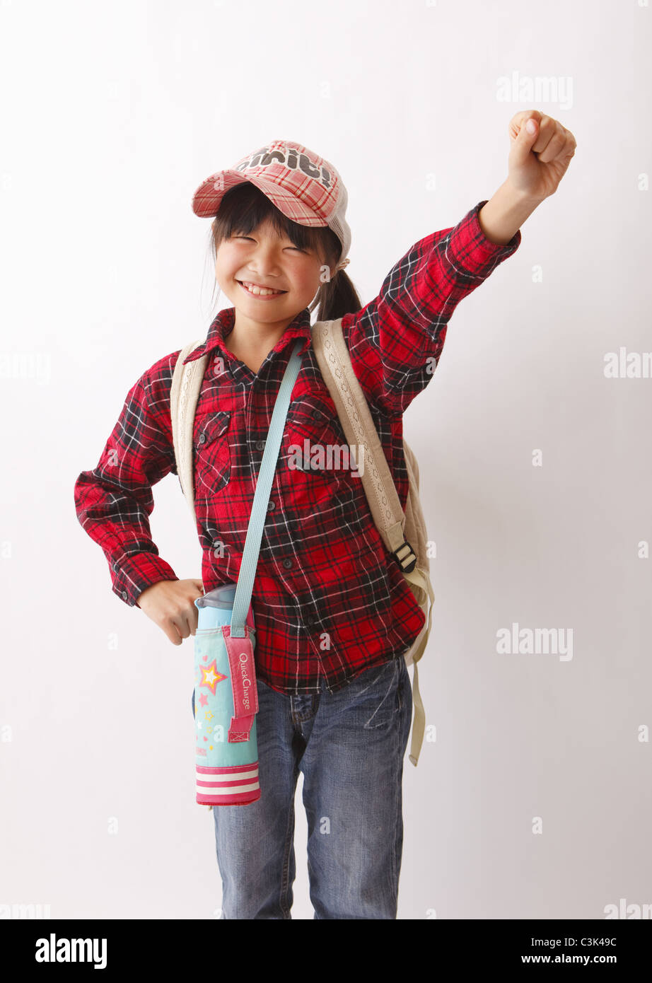 Girl going on excursion Stock Photo - Alamy