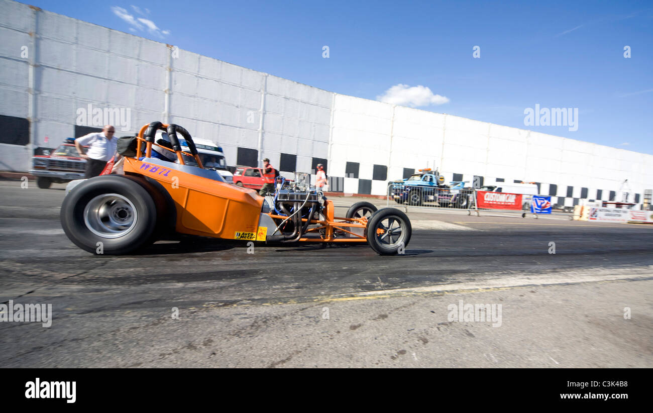Dragster on the start line Stock Photo - Alamy