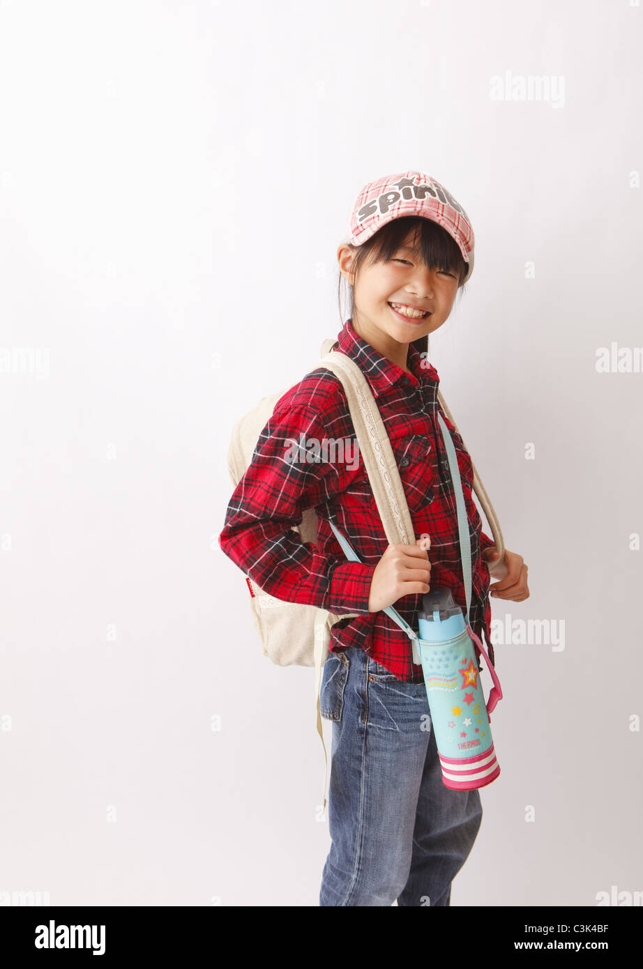Girl going on excursion Stock Photo - Alamy