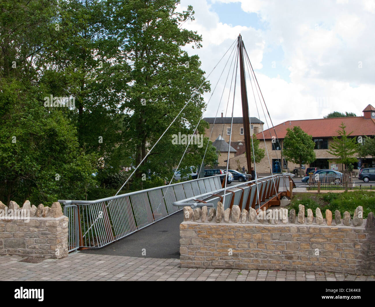 The Jenson Button Bridge in Frome, Somerset, England Stock Photo - Alamy