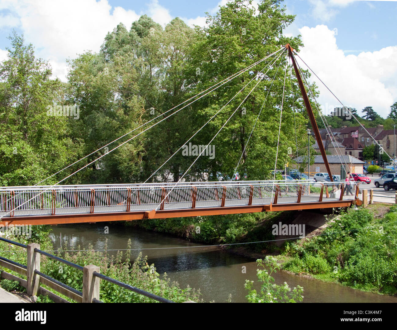 The Jenson Button Bridge in Frome, Somerset, England Stock Photo - Alamy