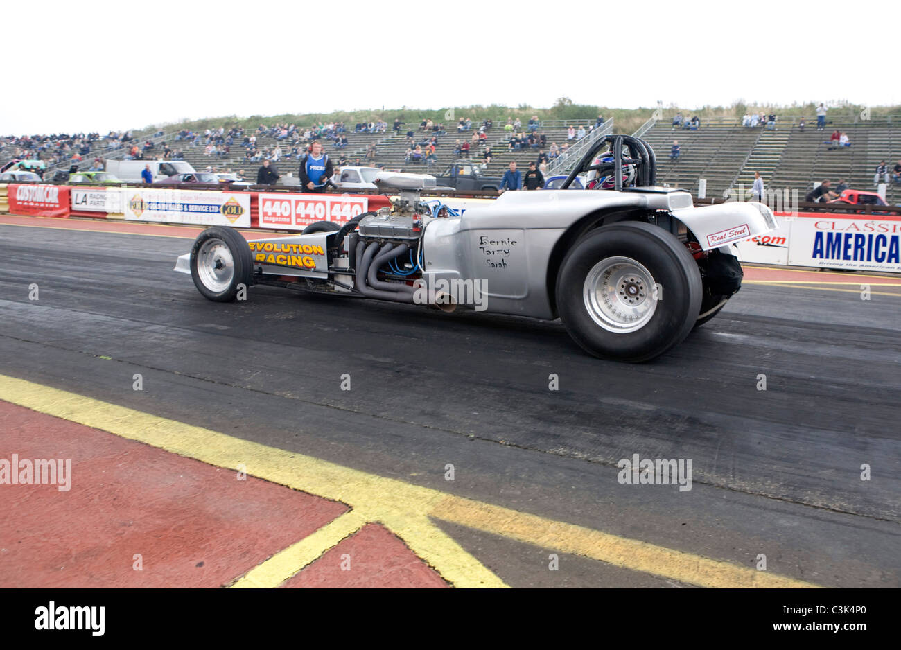 Dragster on the start line start line Stock Photo - Alamy