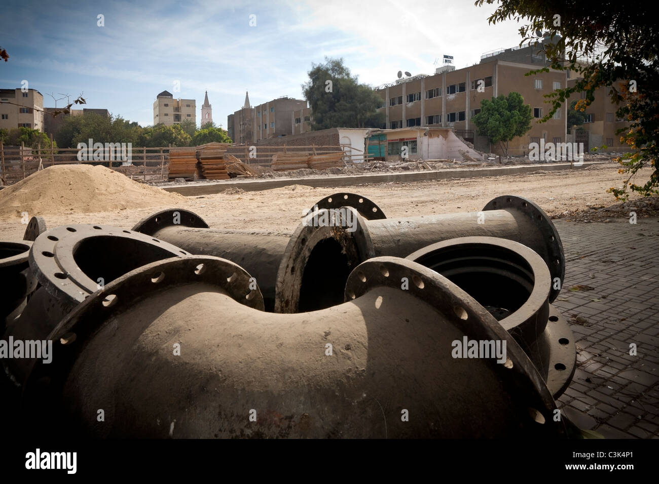 Renovations and modernisation work being carried out on the Corniche el ...
