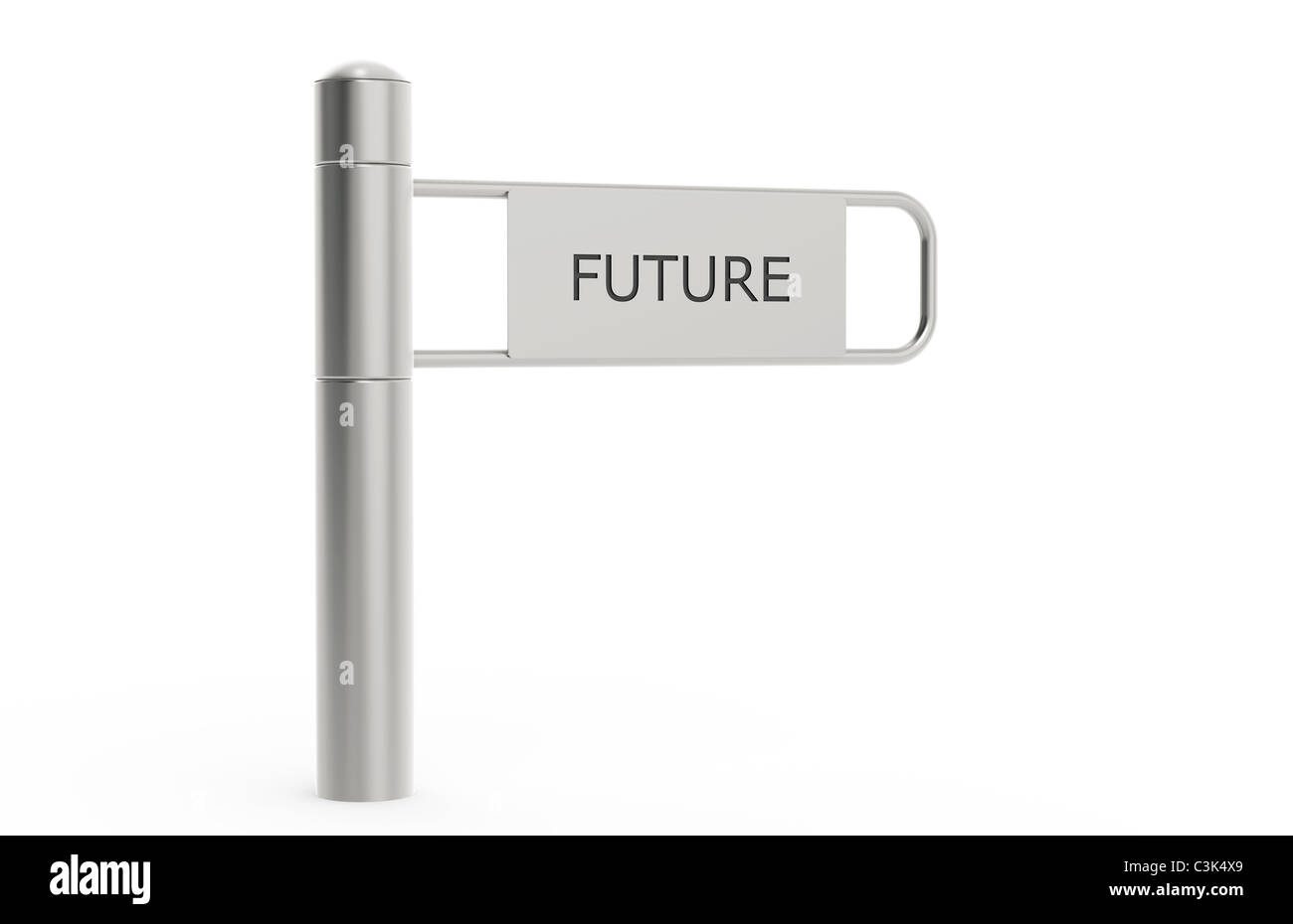 The Future, Entrance gate with sign Stock Photo - Alamy