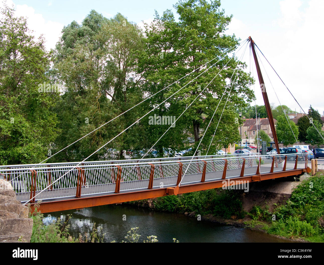 The Jenson Button Bridge in Frome, Somerset, England Stock Photo - Alamy