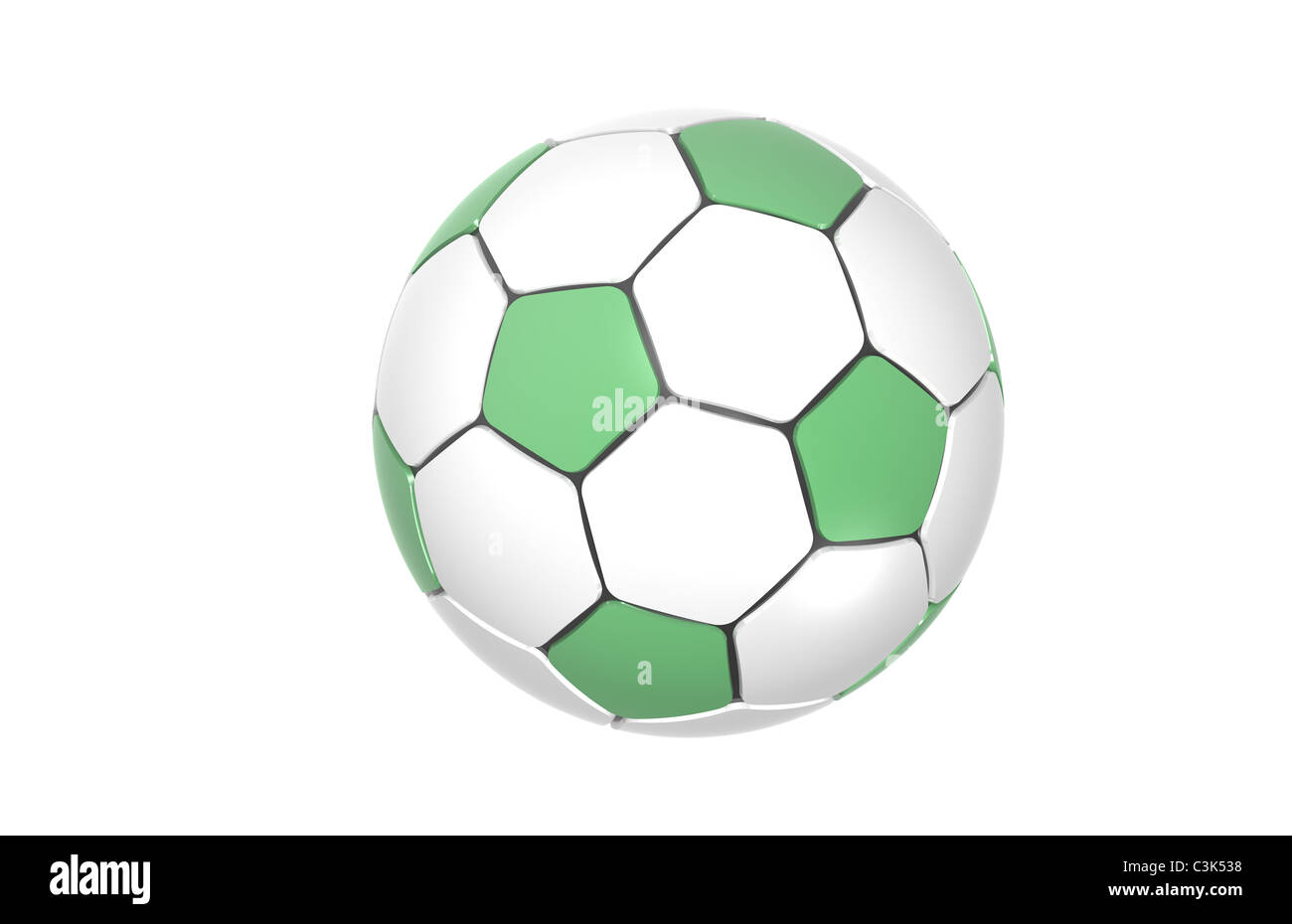 Green soccer balls Cut Out Stock Images & Pictures - Alamy