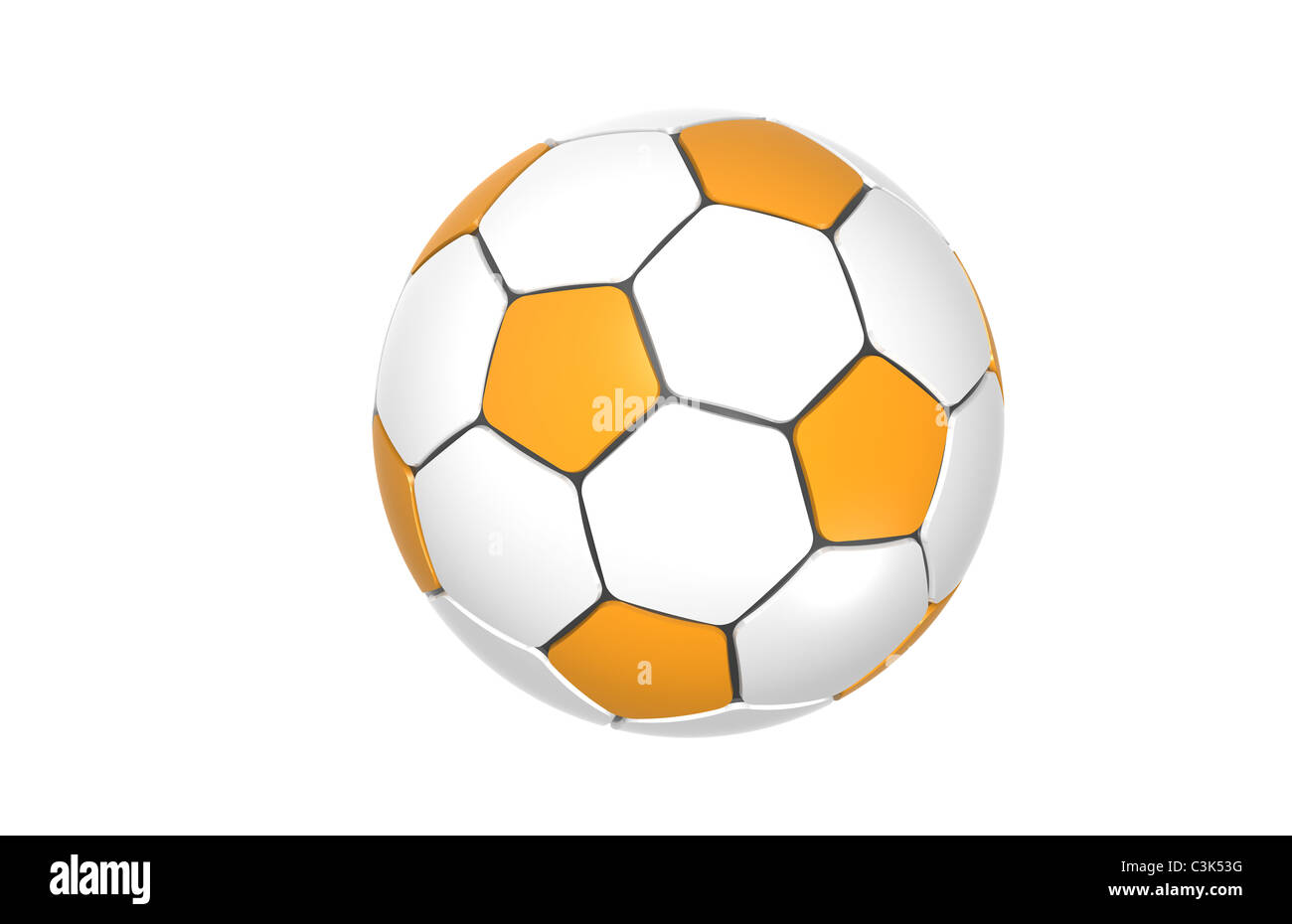 Football, Soccer ball. Orange Football, Soccer ball Stock Photo - Alamy