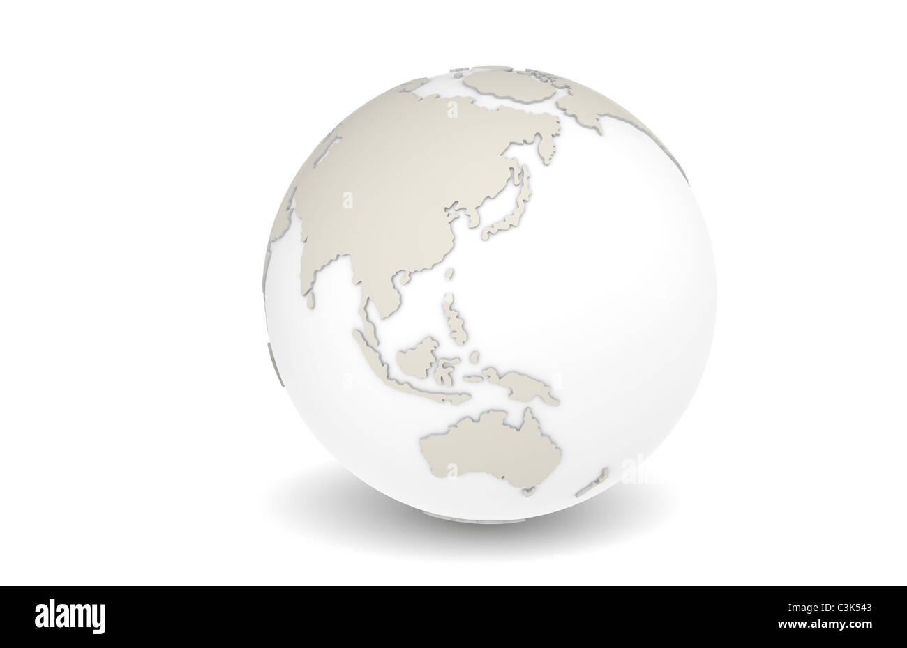 The Globe. The globe with shadow Stock Photo - Alamy