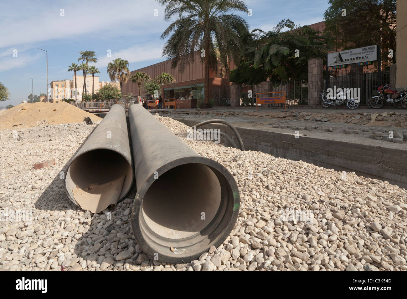 Renovations and modernisation work being carried out in front of the ...