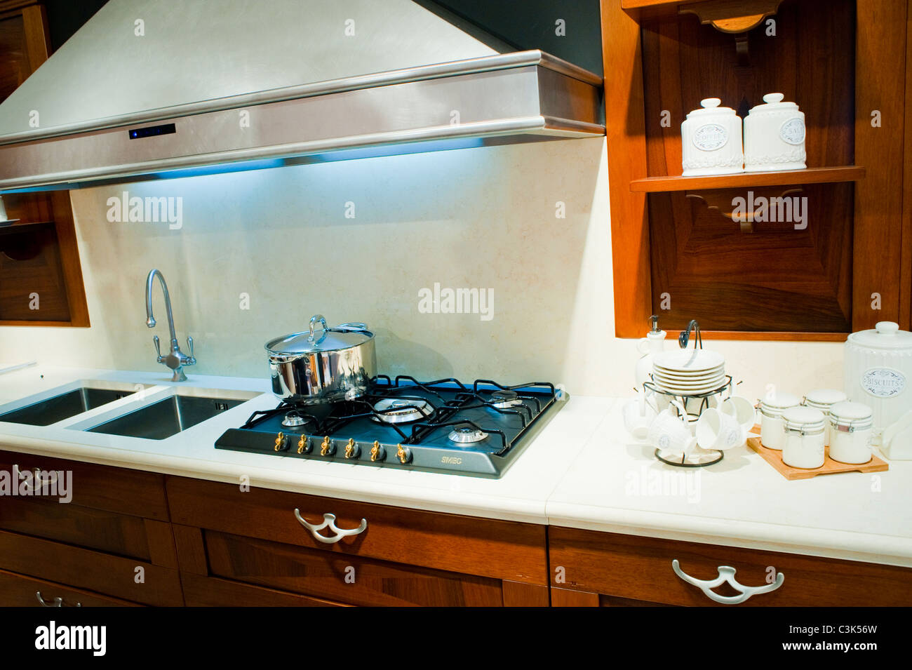 Paris, France, Italian Design Kitchens at Trade Show, "Foire de Paris ...