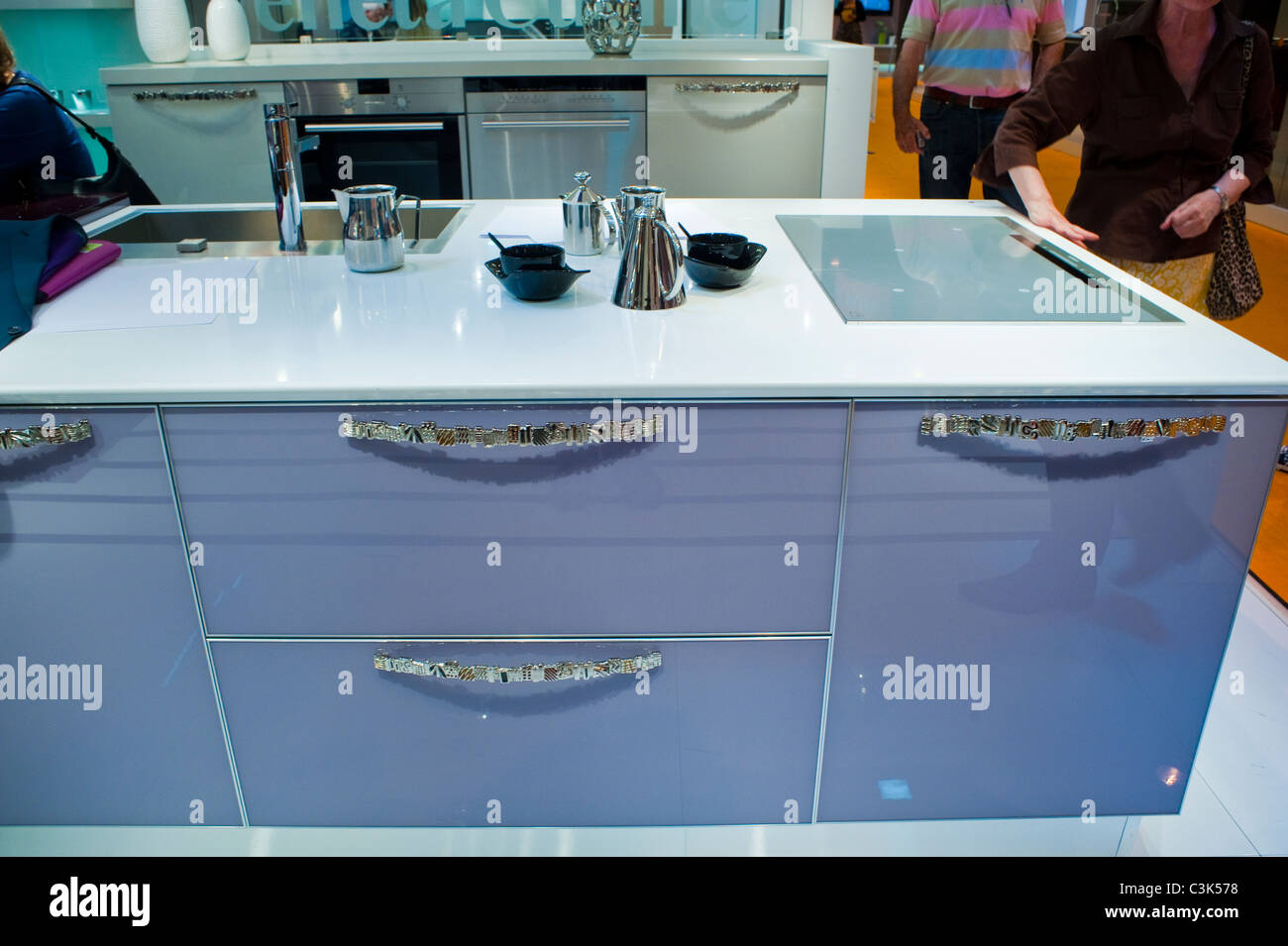 Paris, France, Italian Design Kitchens at Trade Show, "Foire de Paris ...