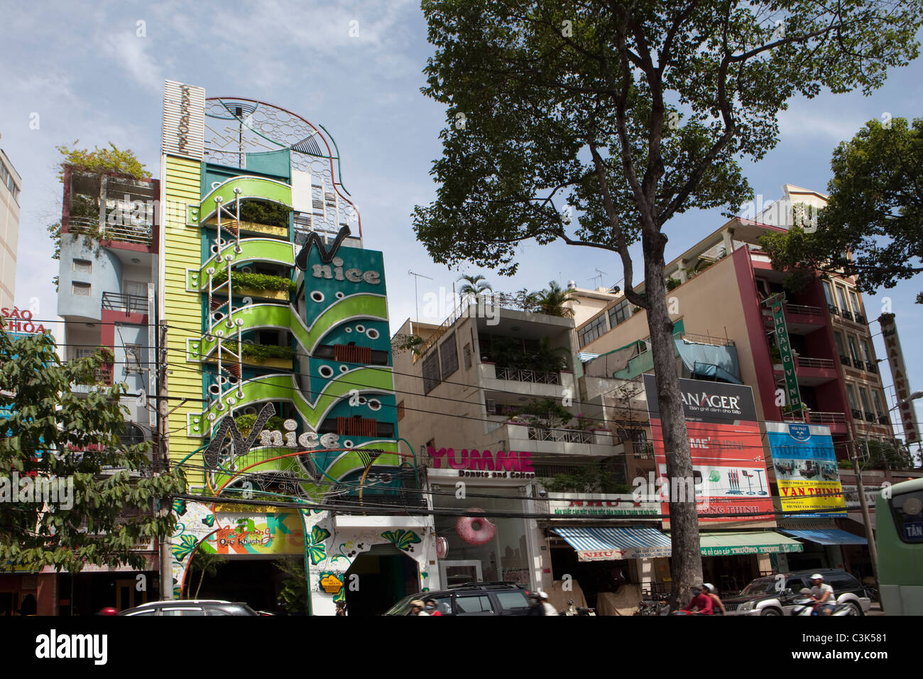 Buildings, Ho Chi Minh City, Saigon, Vietnam Stock Photo - Alamy