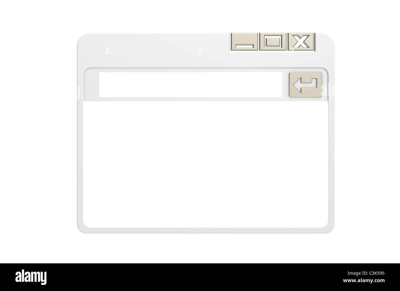 Internet Browser Window. Internet Browser Window, simplified. Gray ...