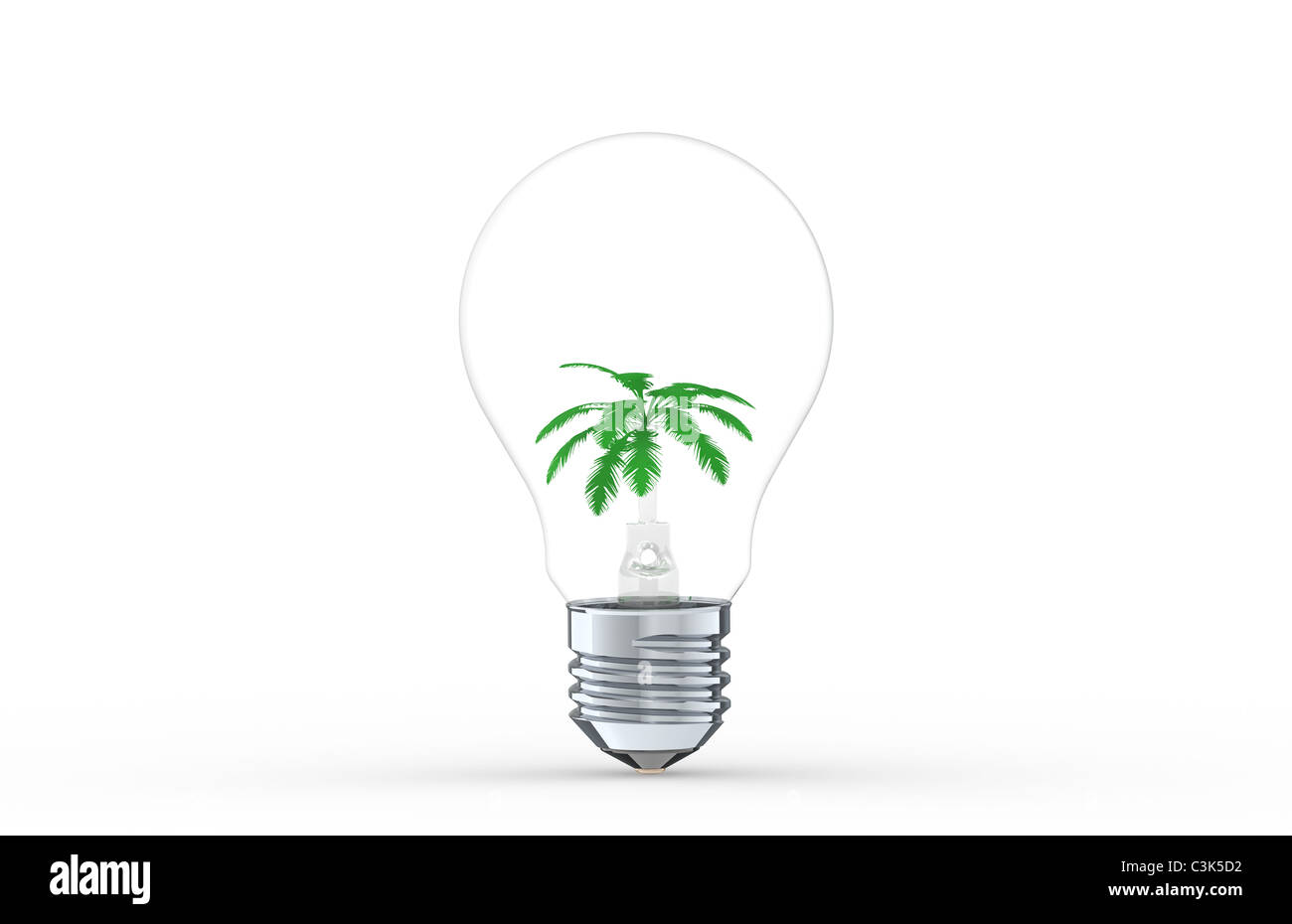 Idea to Growth. Light bulb with Plant Stock Photo - Alamy