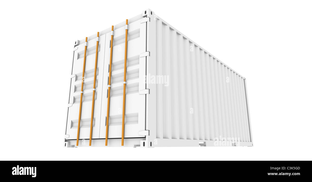 Cargo Container. Perspective view of Cargo Container Stock Photo - Alamy