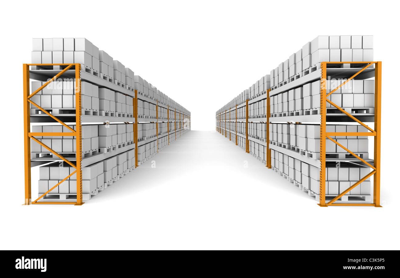 Warehouse Racks Clipart