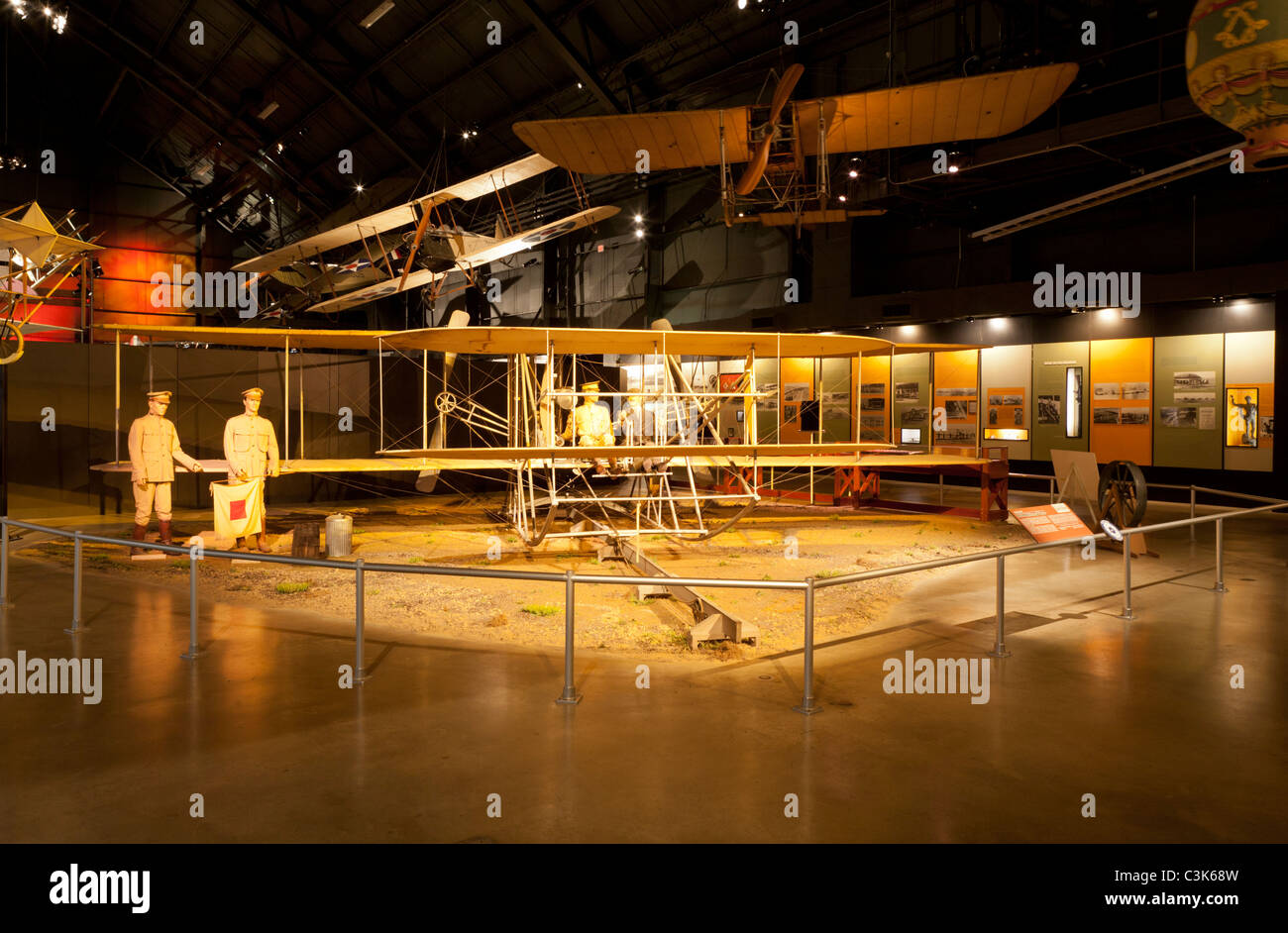 Aircraft displays from the National Museum of the USAF in Dayton, Ohio ...