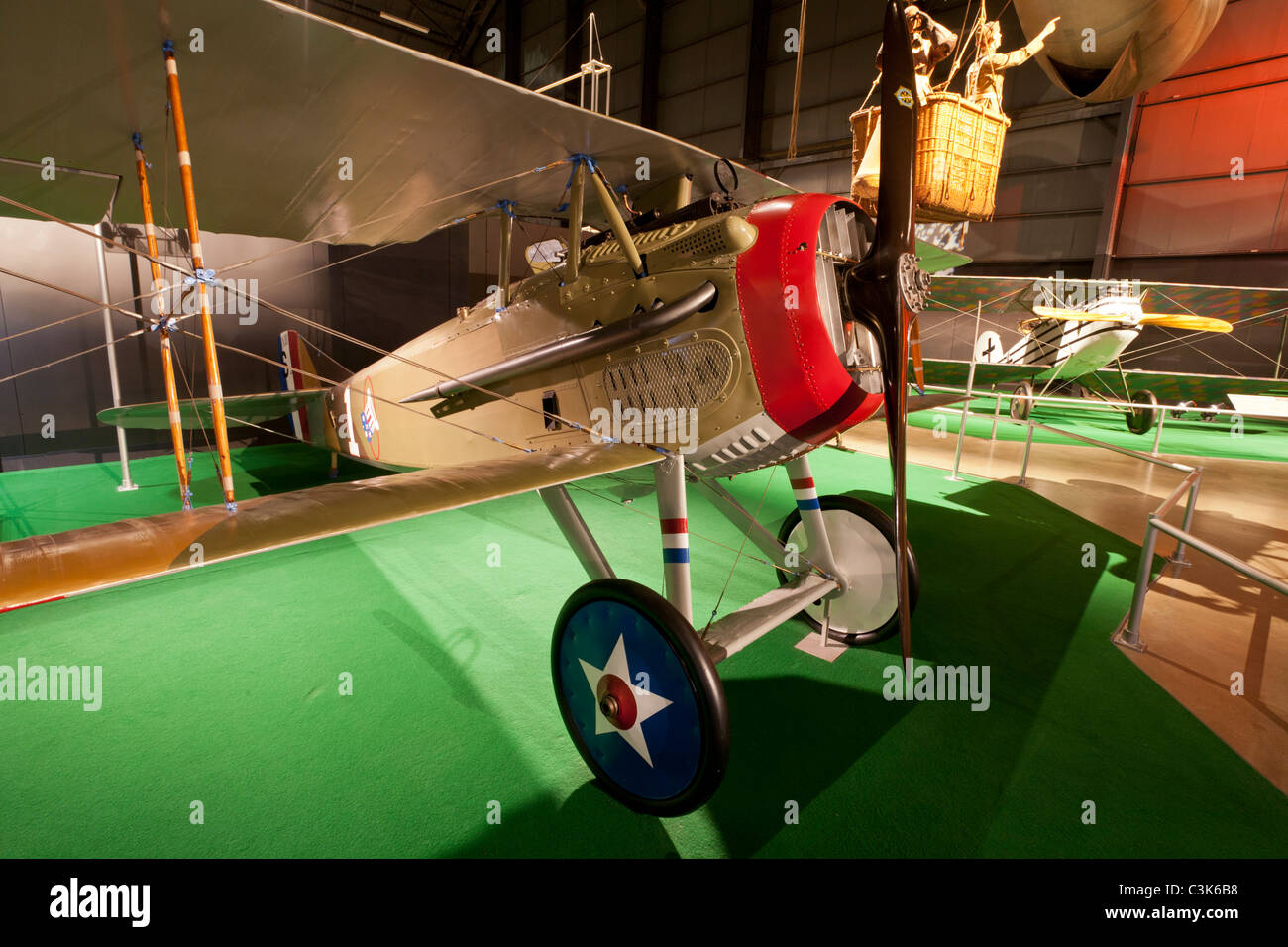 Aircraft displays from the National Museum of the USAF in Dayton, Ohio ...