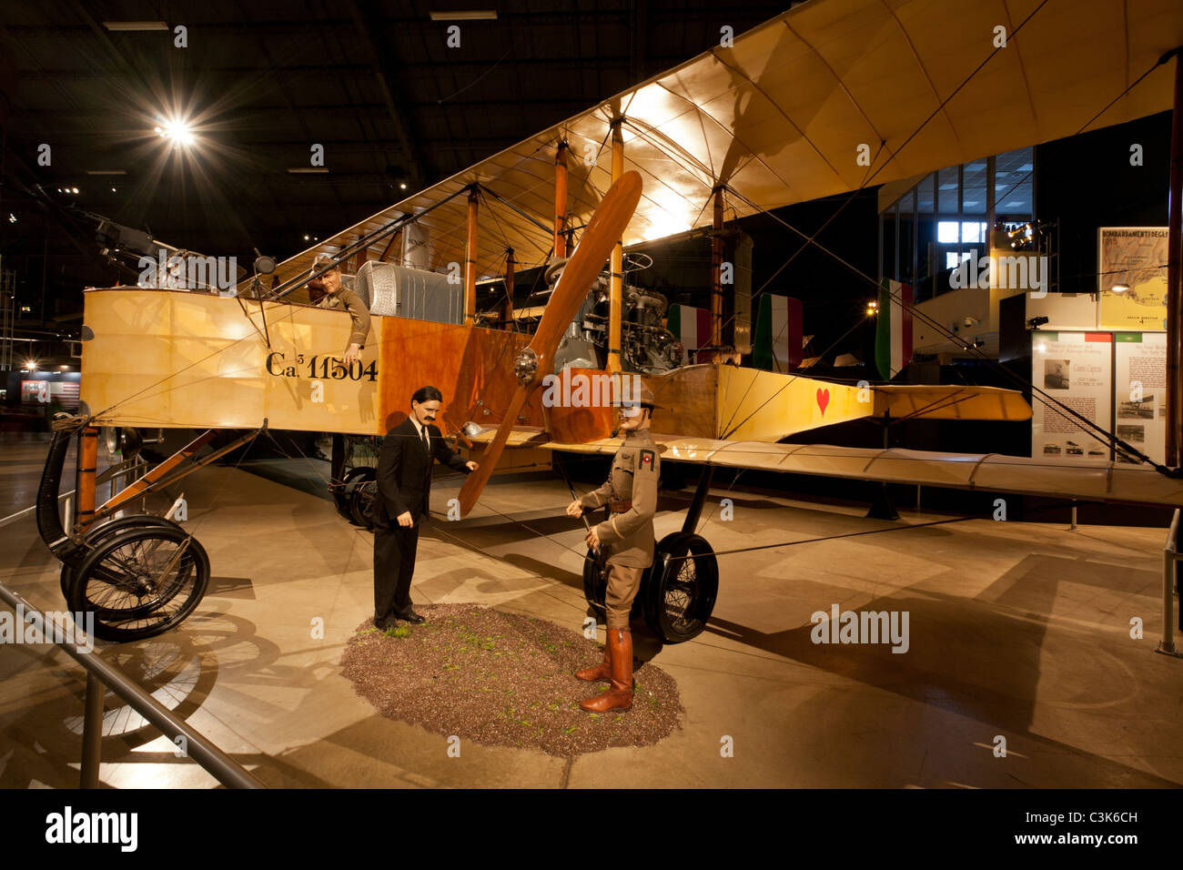 Aircraft displays from the National Museum of the USAF in Dayton, Ohio ...