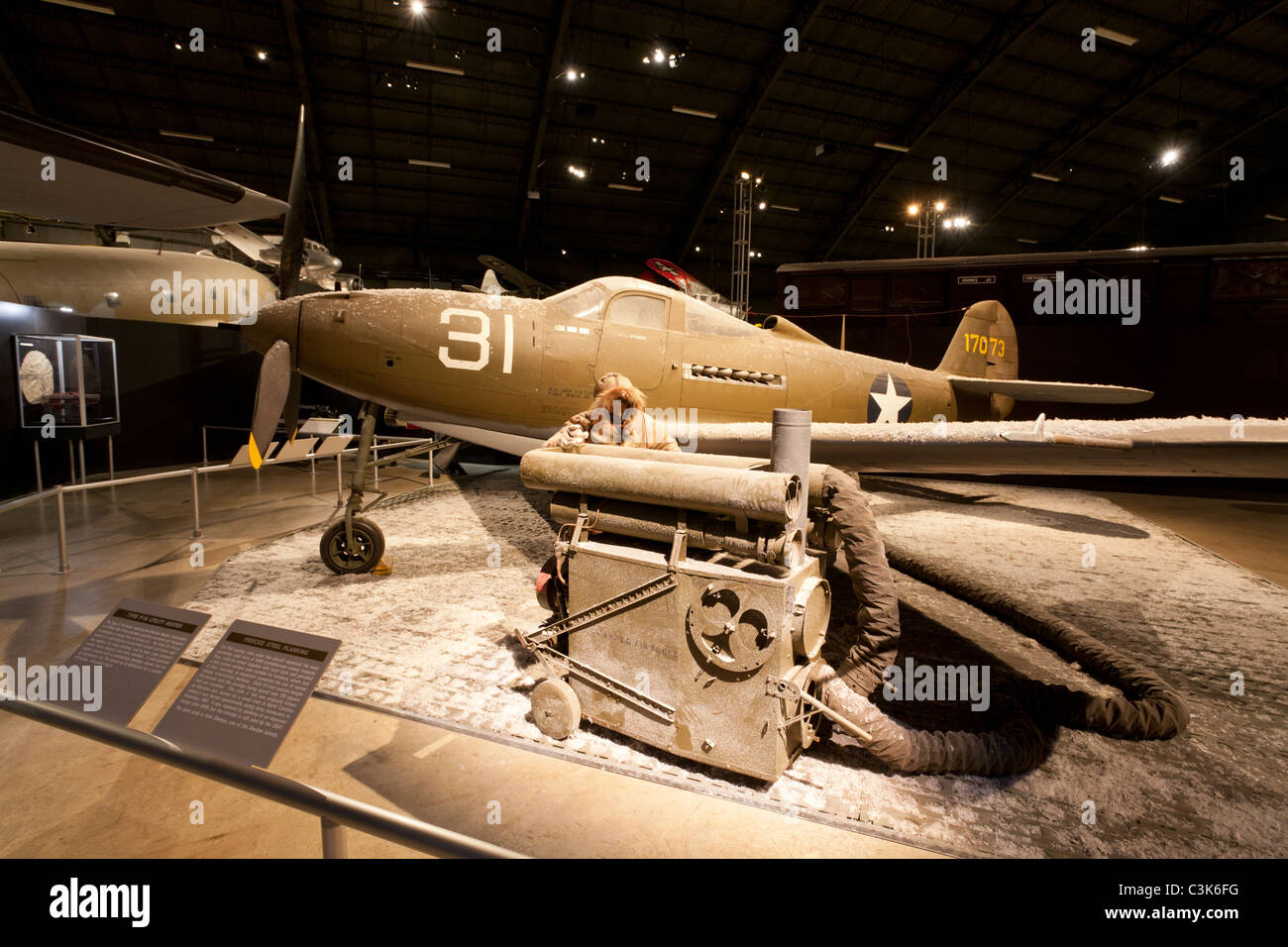 Aircraft displays from the National Museum of the USAF in Dayton, Ohio ...