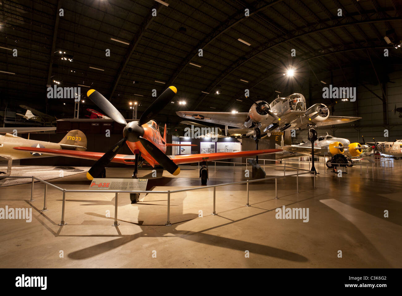 Aircraft displays from the National Museum of the USAF in Dayton, Ohio ...
