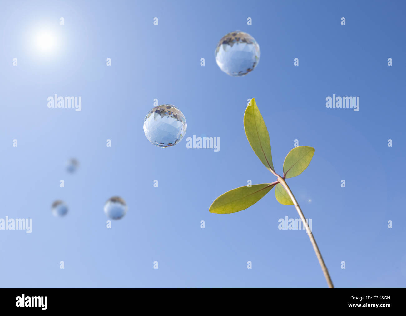 Floating glass balls hi-res stock photography and images - Alamy