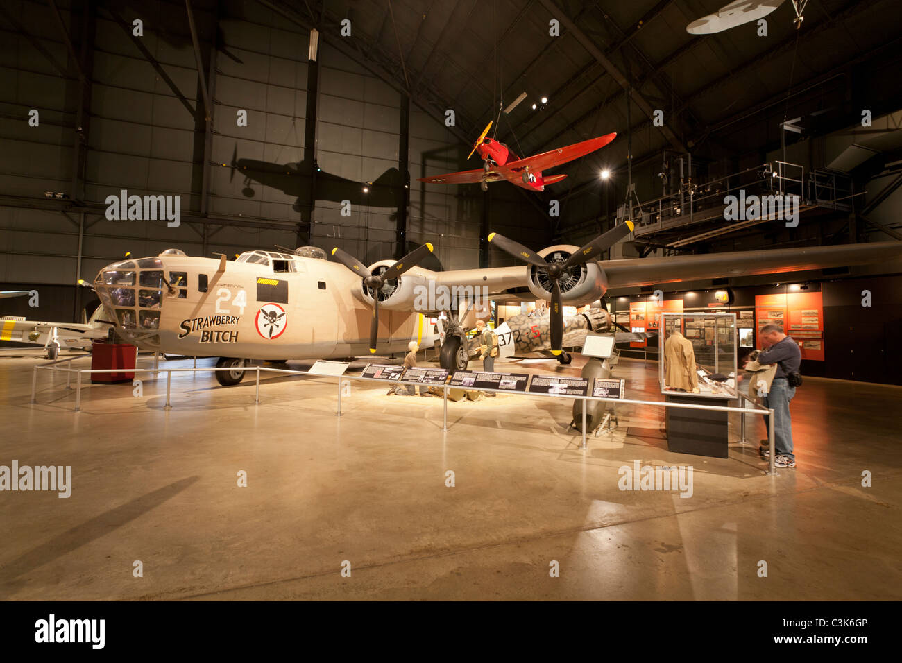 Aircraft displays from the National Museum of the USAF in Dayton, Ohio ...