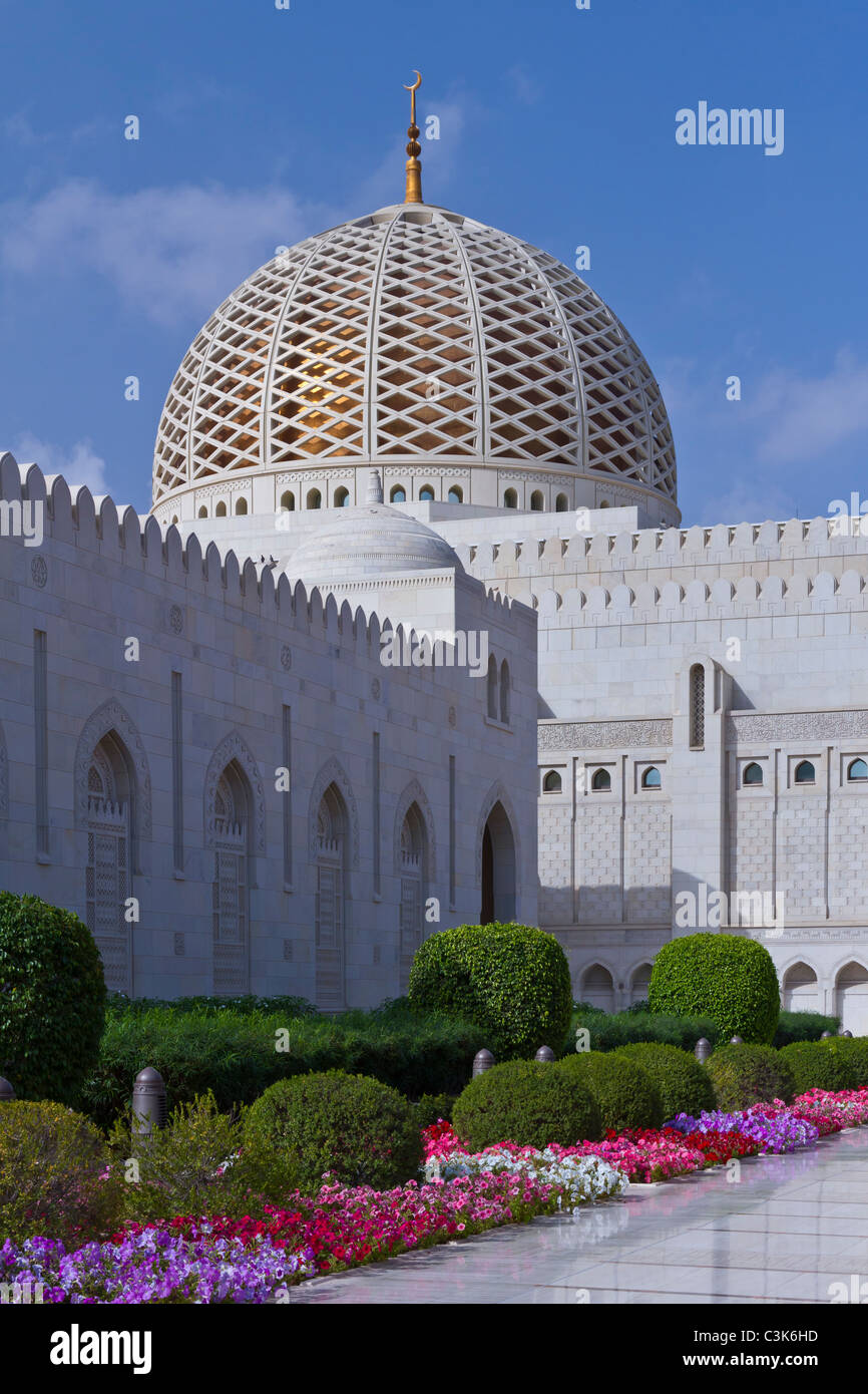 Grand Mosque buildings with minarets in Muscat, Oman Stock Photo - Alamy