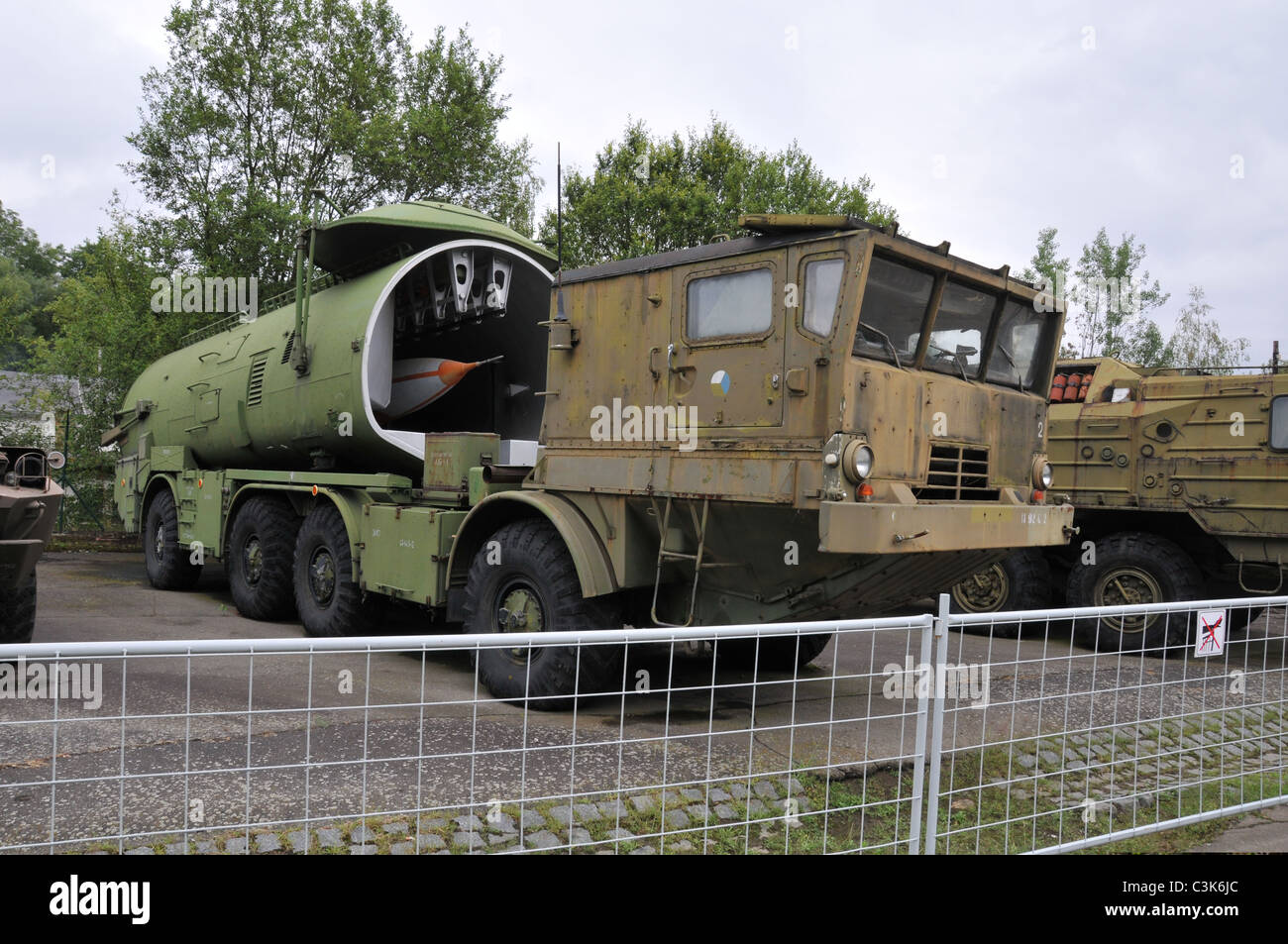 Multi wheeled vehicle at the Tank museum at Lesany Stock Photo - Alamy