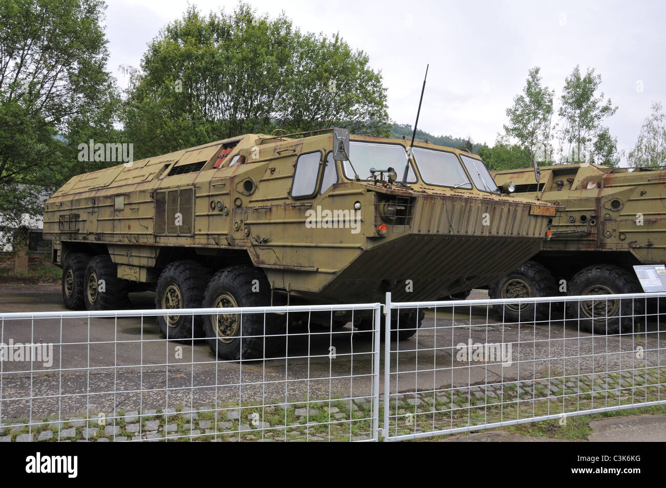 Amphibian Vehicle at the Tank museum at Lesany Stock Photo - Alamy