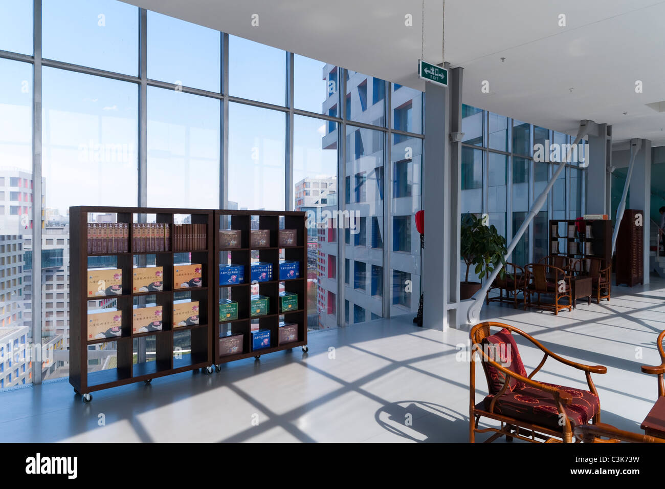 Interior of a bridge, Moma Linked Hybrid complex by architect Steven ...