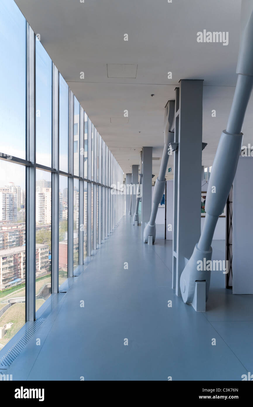 Interior of a bridge, Moma Linked Hybrid complex by architect Steven ...